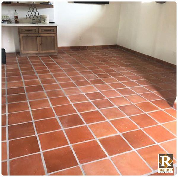 Spanish Red Ceramic Floor Tile