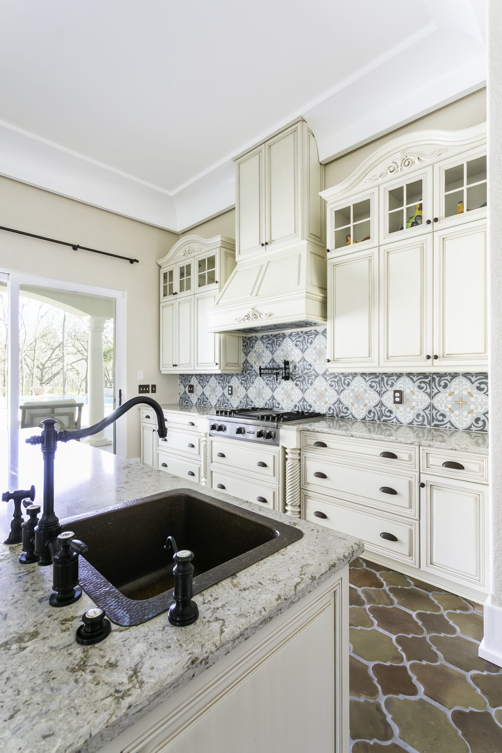 Spanish Style Kitchen Tile Backsplash Handmade Tiles Kitchen